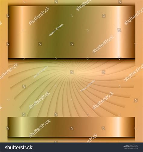 Gold Brass Copper Swirl Background Metallic Stock Vector Royalty Free