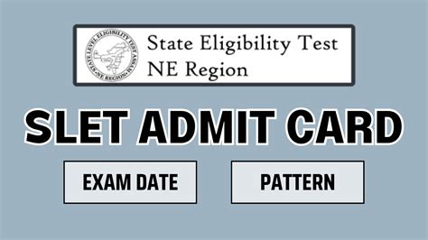 Assam Slet Admit Card 2024 Is Out Direct Download Link Welcome To