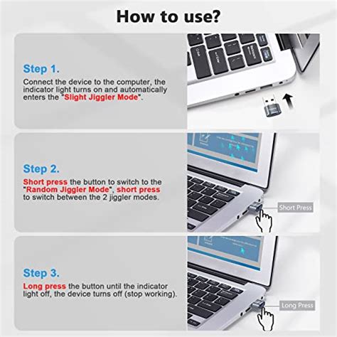 Mouse Jiggler Undetectable Metal Usb Mouse Mover With Switch Button Automatic Mini Mouse Shaker