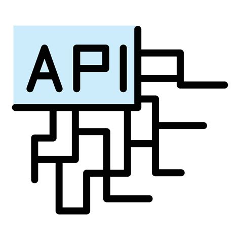 Api Digital Network Icon Vector Flat 21904182 Vector Art At Vecteezy