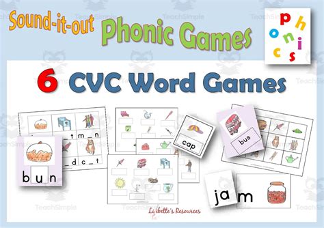 Cvc Words Phonic Games By Teach Simple