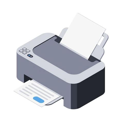 3d Printer Icon Device For Printing Documents And Images Isolated Object Portable Electronics