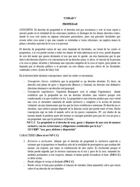 Derecho Civil Ii Segundo Parcial Pdf Propiedad Ley Común