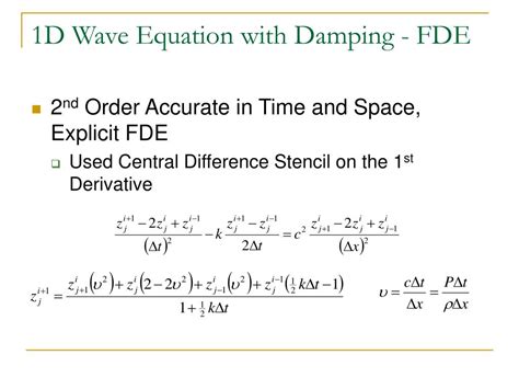 Ppt Variants Of The 1d Wave Equation Powerpoint Presentation Free Download Id 6248789