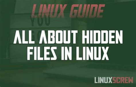 How To Show Hidden Files In Linux At Edward Ward Blog