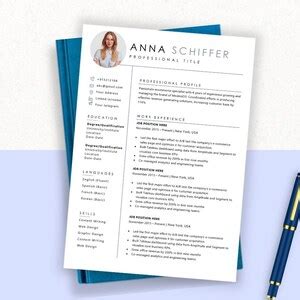 Google Docs Resume Template Google Docs CV Template Modern Resume Template With Photo