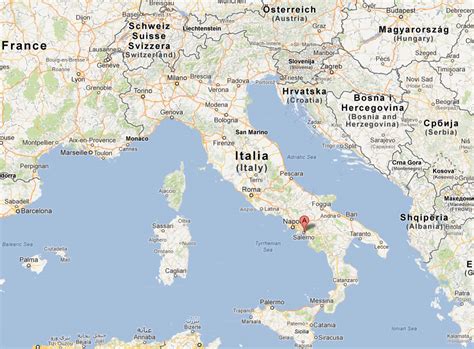 Milleocchiali Salerno Italy Map