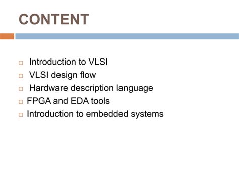 vlsi and embedded systems pptx