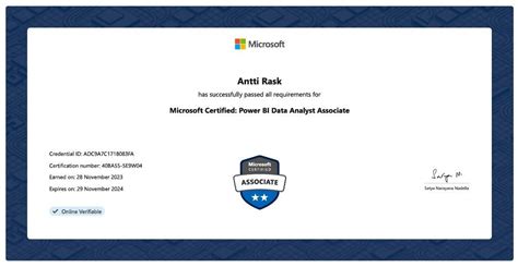 Antti Rask 🦜 On Linkedin Dataanalytics Powerbi Certification Pl300