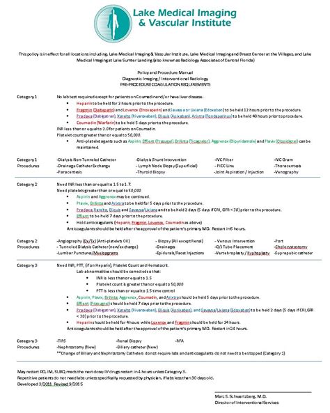 Interventional Radiology Medications
