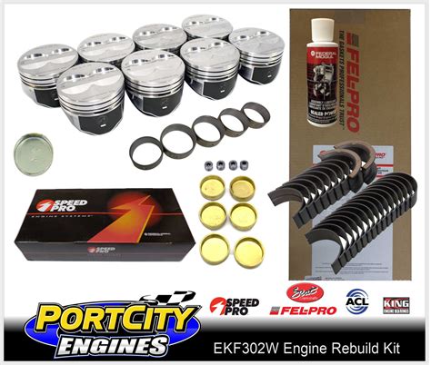 Engine Rebuild Kit Ford V8 289 302 Windsor Falcon Xr Xt Xw Xy Carby Ekf302w Port City Engines