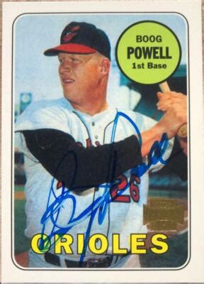 Boog Powell Autographed 2002 Topps Archives 112 Ebay