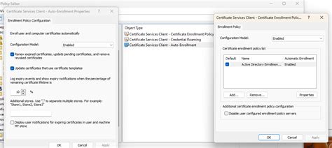 Windows 11 Client Not Auto Enrolling Certificates Microsoft Qanda