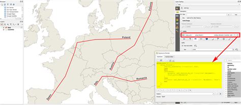Qgis Using Field Calculator To Associate Lines With Countries