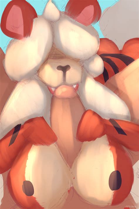 Rule 34 Absurd Res Anthro Breast Play Breasts Duo Fangs Fellatio Female Genitals Growlithe