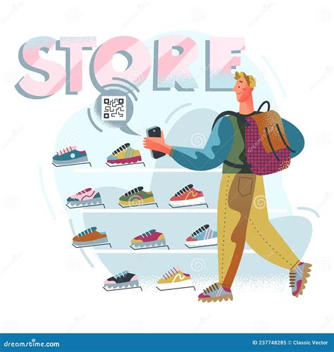 Qr Code Payment Vector Illustration Concept People Use Smartphone And Scan Qr Code For Payment