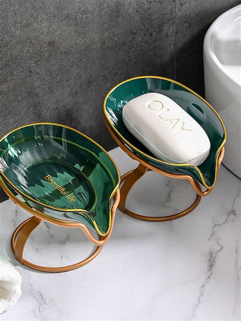 Badu Bg 1pc 2022 Нова лека кутия за сапун в луксозен стил Домакинска тоалетна държач за сапун