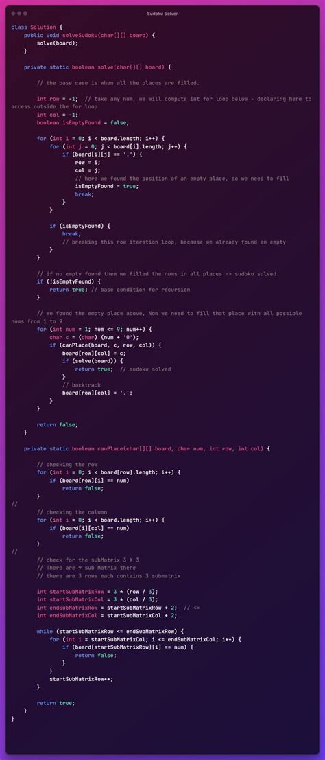 How I Solved The Sudoku Problem With 9x9 Matrix Mohamed Ameen Posted On The Topic Linkedin