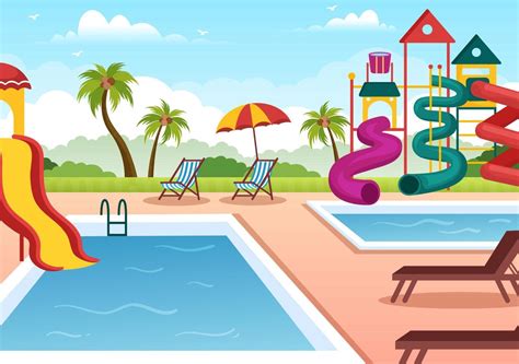 Swimming Pool Cartoon Vector Art Icons And Graphics For Free Download