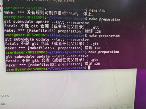 error report when i run make preparation · issue 875 · intel linux sgx