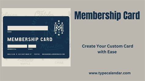 Free Printable Membership Card Templates Excel Word PDF