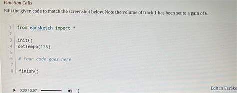 Answered Function Calls Edit The Given Code To Match The Screenshot