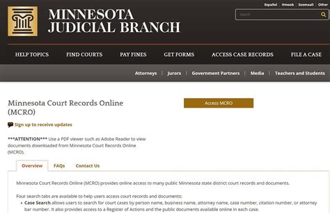 Online Court Records