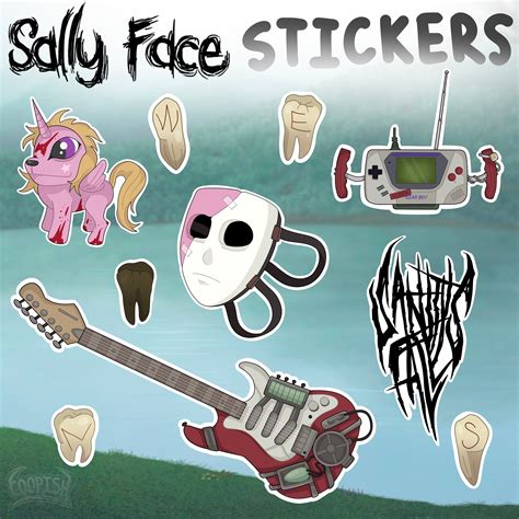 Sally Face Sticker Set Etsy