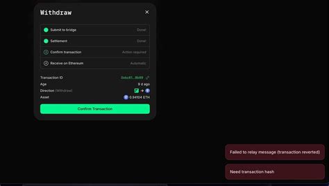 Withdrawal Is Not Working On Fuel Bridge Confirming General Fuel