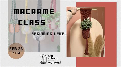 Macrame Class Go Explore Roseau Minnesota