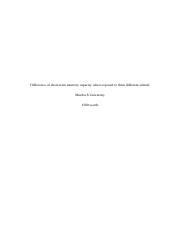 Cognitive Processes Lab Report Docx Difference Of Short Term Memory Capacity When Exposed To