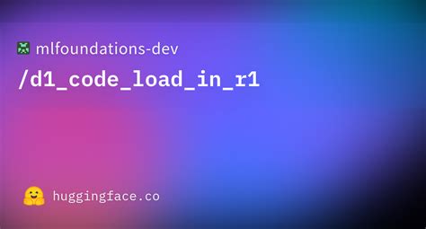 Mlfoundations Devd1codeloadinr1 · Datasets At Hugging Face