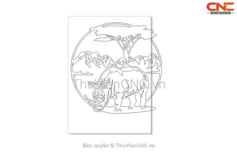 CNC tranh deco thiết kế 2d mới nhất