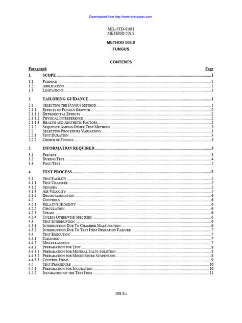 Method 5088 Mil Std 810h Pdf Fungus Humidity