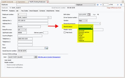 How Do I Change An Employee S Marital Status