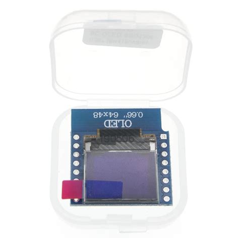 0 66 inch oled led lcd dispaly shield compatible for wemos d1 mini