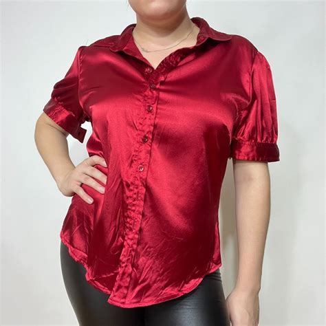 Womens Red Blouse Depop