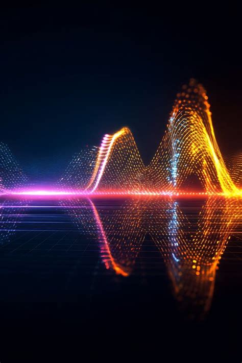 Abstract Digital Artwork Featuring Dynamic Wave Patterns In Vibrant Colors Curved Stock