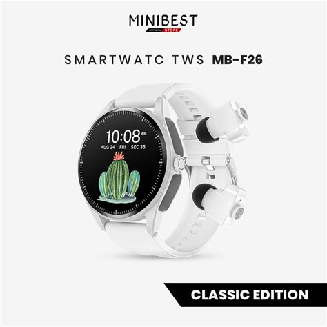 Jual Minibest Smartwatch Tws Bluetooth F Classic Edition Earphone Nirkabel Shopee Indonesia