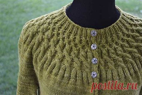 Жакет спицами вязание Постила
