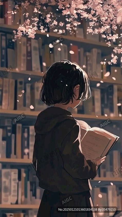 Ai创作图女学生唯美插画 少女插画壁纸 女孩插画本本 图书馆儿插 晨读的女孩背影 插画背影 唯美女孩插画封面 少女插画本本封面 认真读书的女生 认真看书的背影 本本插画小说封面插画 读书阅读