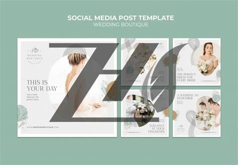 دانلود فایل لایه باز مجموعه پست های اینستاگرام عروسی دانلود رایگان فایل لایه باز، Psd، وکتور