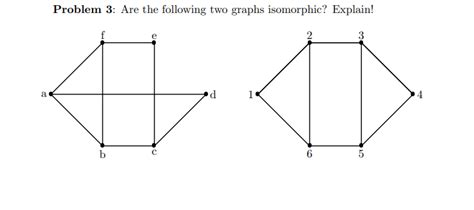 solved problem 3 are the following two graphs isomorphic