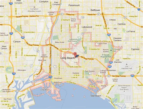 Long Beach California Map