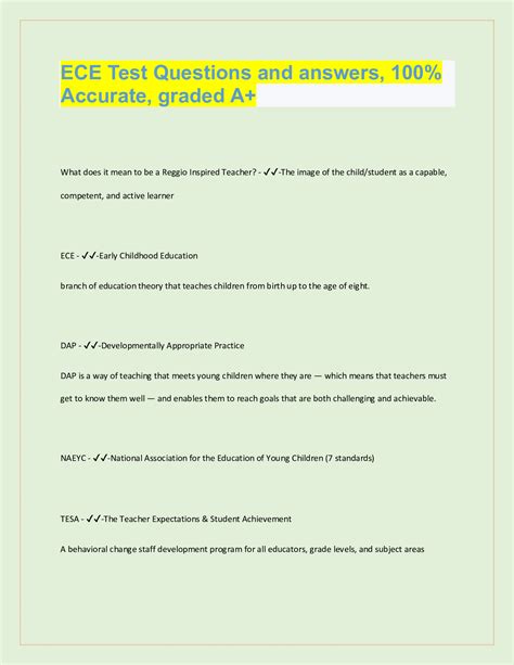 Ece Test Questions And Answers 100 Accurate Graded A Scholarfriends
