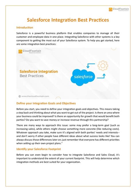 Ppt Salesforce Integration Best Practices Powerpoint Presentation Free Download Id12129954