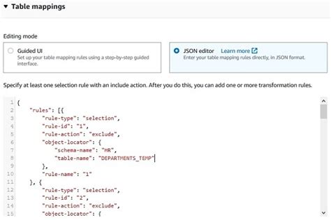 Automating Table Mappings Creation In Aws Dms Aws Database Blog