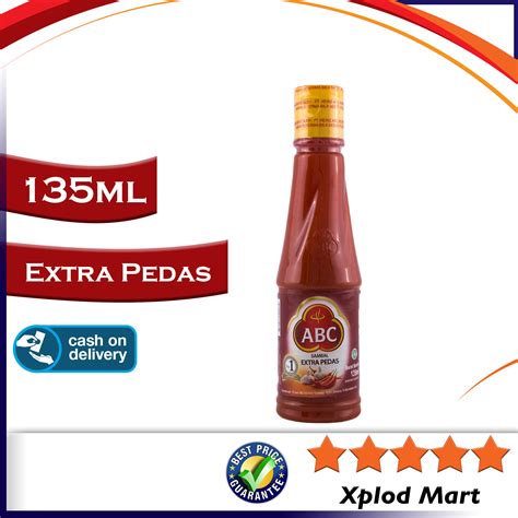 Saos Sambal Abc Botol Extra Pedas 135ml Sambel Abc Botol Kecil Lazada Indonesia