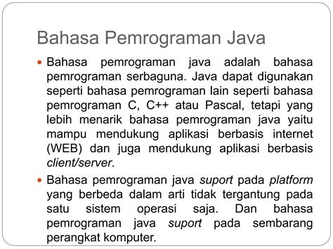 Algoritma Dan Pemrograman Javappt Bisa Untuk Referensi Ppt