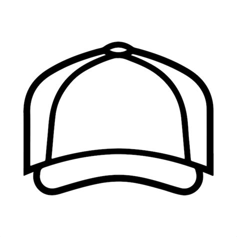 Premium Vector Cap Single Line Icon Vector Design Outline
